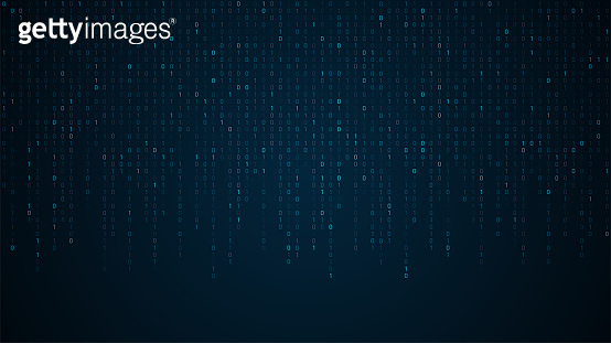 Binary code abstract technology background. Global network (1326018251) - 게티이미지뱅크