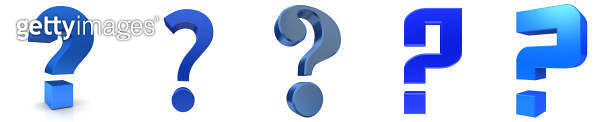 Question marks blue 3d interrogation point sign learning asking queries ...