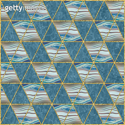 Rhombus seamless pattern. Mosaic, inlay. Illustration in stained glass ...