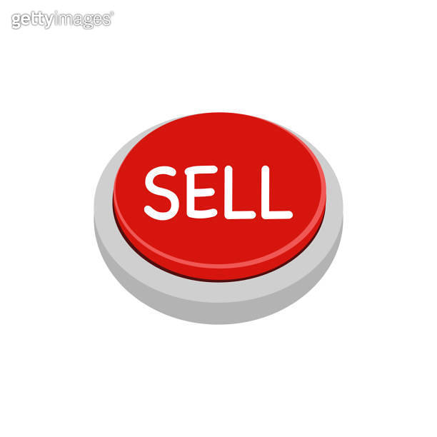 The red Sell button indicates the presentation of a product or service ...