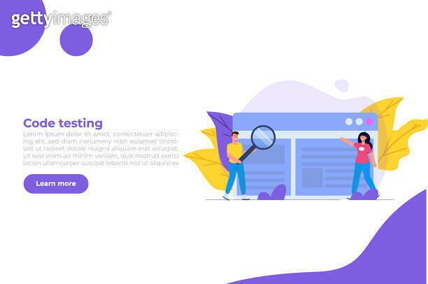 App tester. Software or application testing concept. Debugging ...