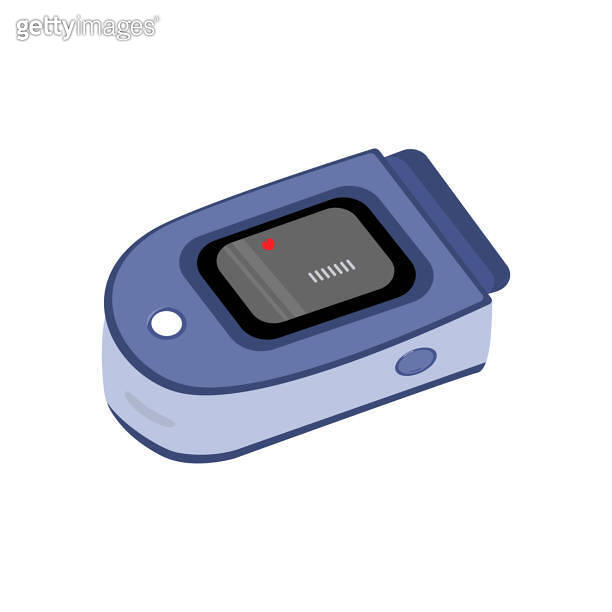 Pulse oximeter. Medical equipment for measuring blood oxygen saturation ...