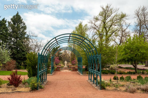 Beautiful spring landscape in Monument Valley Park, Colorado Spring 이미지 ...