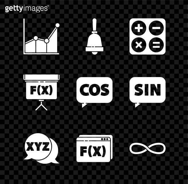 Set Graph, schedule, chart, diagram, Ringing bell, Calculator, XYZ Coordinate system, Function ...