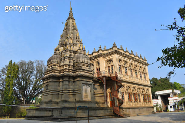 View from the back of Lord Shiva Temple at Mahadji Shinde Chatri ...