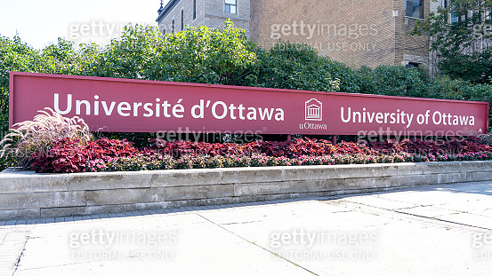 University of Ottawa sign is seen at the campus in Ottawa, Ontario ...