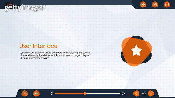 User Interface, Course layout, Assessment, e-learning template, UI, UX ...