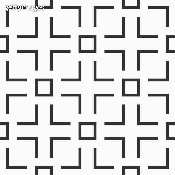 Vector seamless pattern. Repeating geometric tiles with lines, angles ...