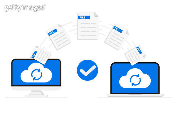 File Transfer. Remote loading Files and Folders. Two laptop computer ...