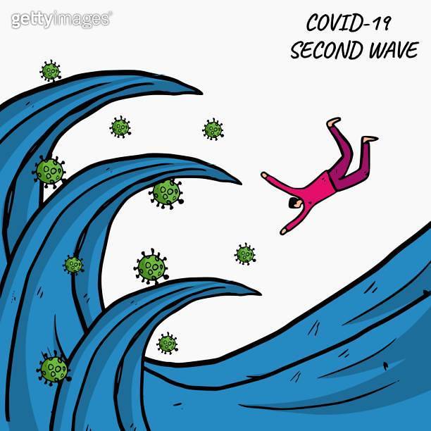 Sketch design of vector illustration condition for second wave covid-19 ...