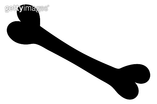 Tibia. Silhouette. Vector illustration. An integral part of the ...