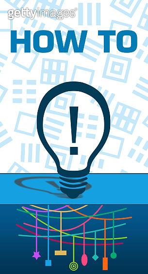 How To Blue Bulb Texture Text Vertical (1334817820) - 게티이미지뱅크