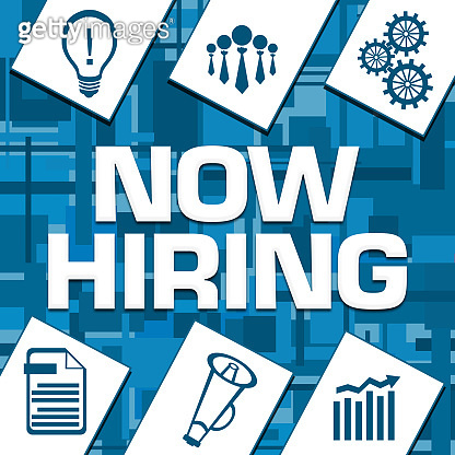 Now Hiring Blue Business Symbols Texture Square 이미지 (1330036171) - 게티이미지뱅크