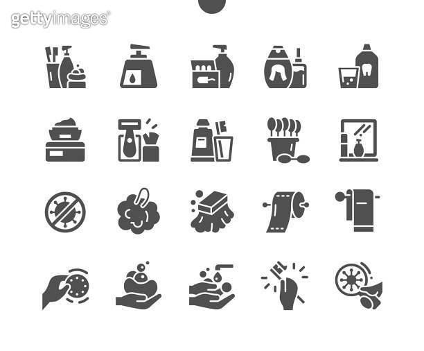 Hygiene. Clean hand. Feminine intimate hygiene. Toilet paper, cream ...