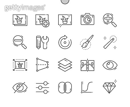 Photo Editing. Autocorrect and rotation. Image retouch, mobile ...