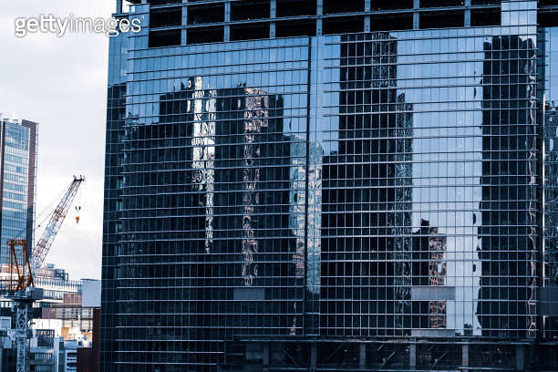 High-rise buildings and blue sky - Otemachi, Tokyo, Japan 이미지 ...