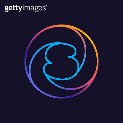 S letter one line colorful logo. 이미지 (1323817789) - 게티이미지뱅크