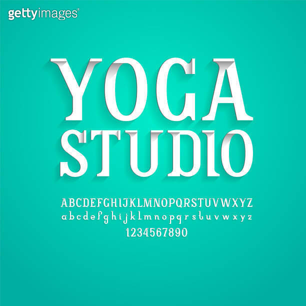 Modern slab serif font, original regular alphabet, trendy uppercase and ...