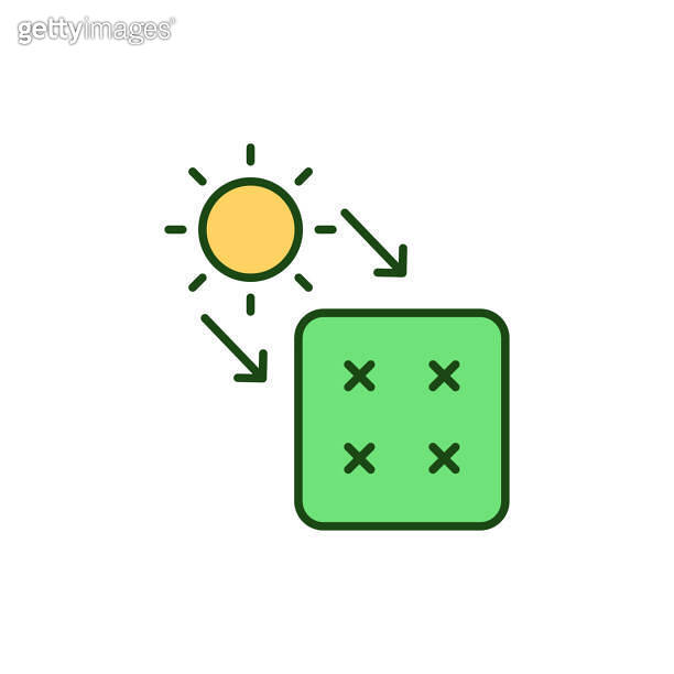 Sun exposure RGB color icon 이미지 (1301115897) - 게티이미지뱅크