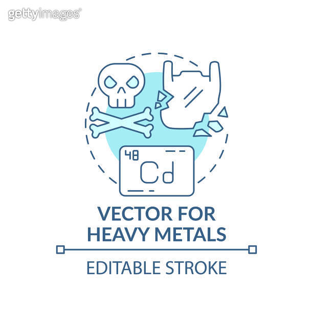 Vector for heavy metals concept icon 이미지 (1307570090) - 게티이미지뱅크