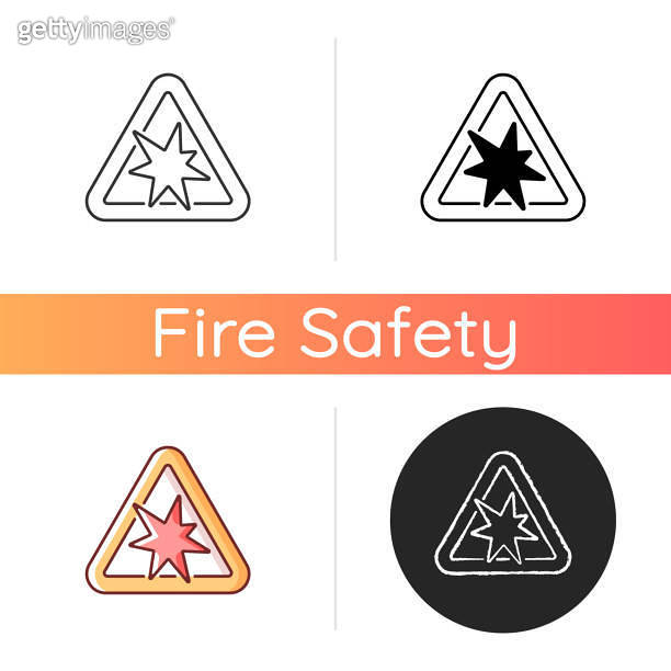 Risk of explosion icon 이미지 (1312544021) - 게티이미지뱅크