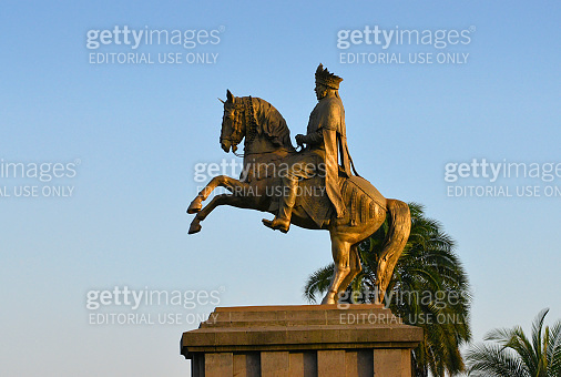 Menelik II Square and equestrian statue (1930) - Addis Ababa, Ethiopia ...
