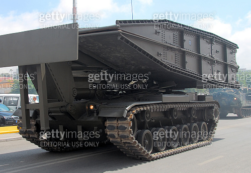 Self-propelled bridge layer - M60 AVLB (Armored Vehicle Launched Bridge ...