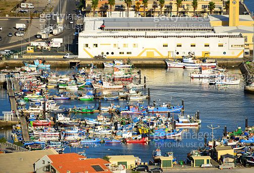 Fishing harbour and bulk fish market - Setubal, Portugal 이미지 ...