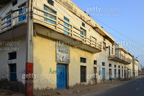 Berbera - buildings on the corniche, Somaliland, Somalia 이미지 ...