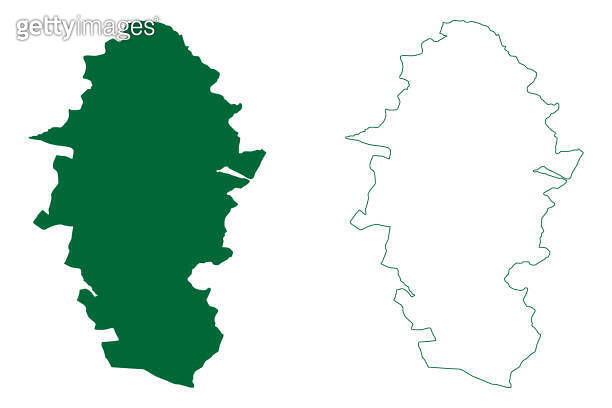 Sri Muktsar Sahib district (Punjab State, Republic of India) map vector ...