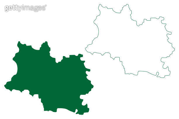 Ranga Reddy district (Telangana State, Republic of India) map vector ...