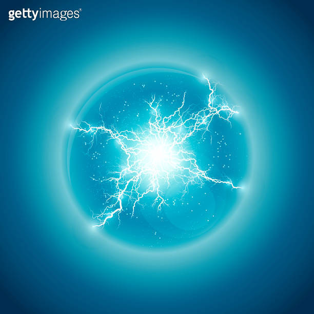 Lightning lightning. Lightning collision, powerful electrical explosion ...