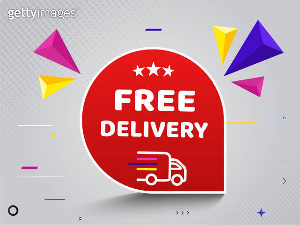 Free delivery all orders tag. Banner design template for marketing ...