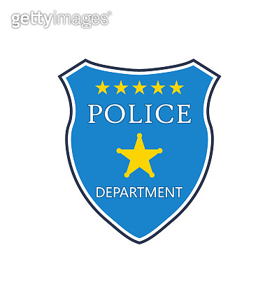 Police badge. Shield of cop department. Badge of officer police. emblem ...