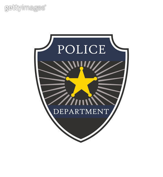 Police badge. Shield of cop department. Badge of officer police. emblem ...