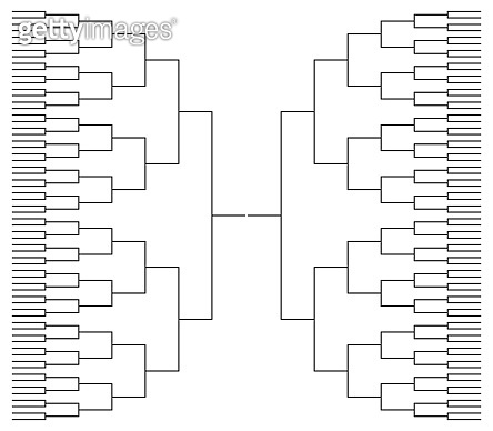 Bracket tournament. Basketball or football team in bracket tournament ...