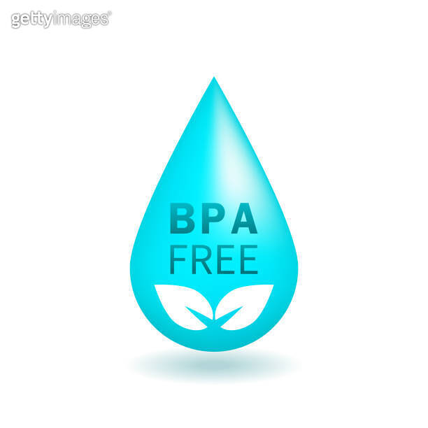 BPA FREE Logo. Waterdrop design with BPA-free text for non-toxic ...