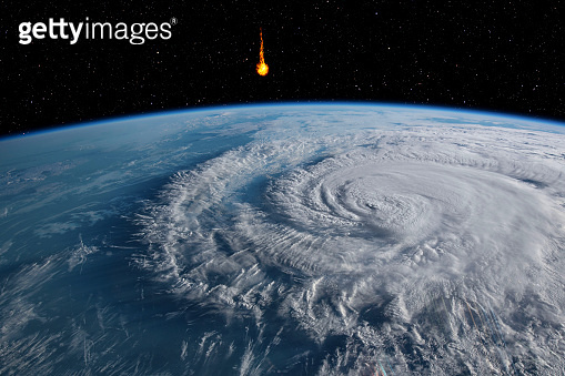 Asteroid approaching planet Earth, total disaster and life extinction ...