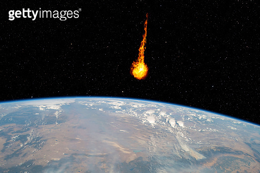Asteroid approaching planet Earth, total disaster and life extinction ...