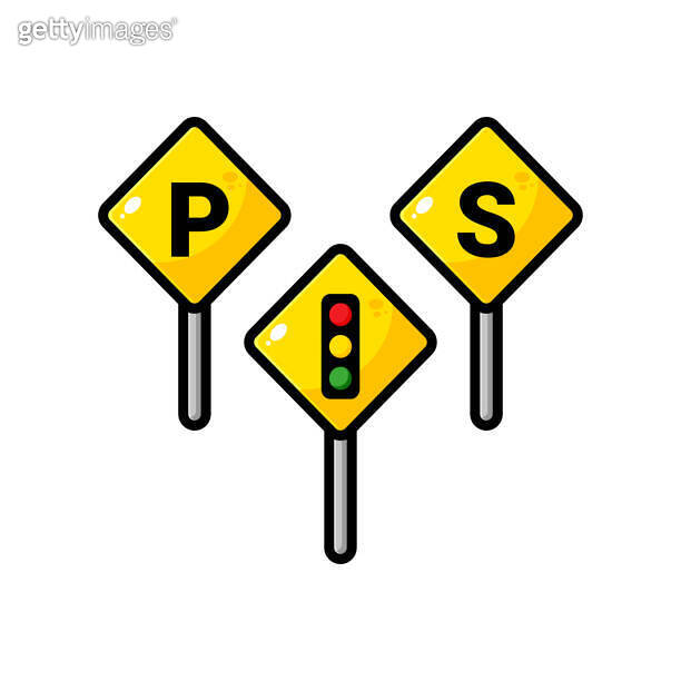 vector traffic symbol illustration design. The traffic symbol with an ...