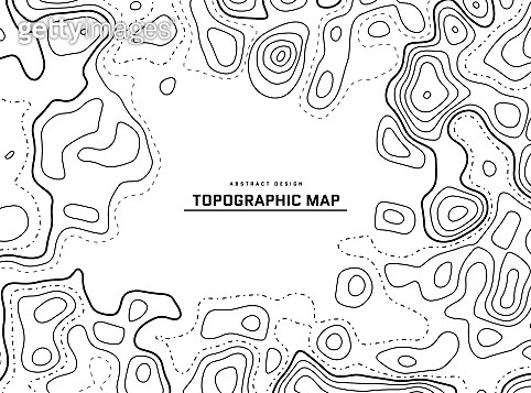 Topographic map abstract background. Outline cartography landscape ...