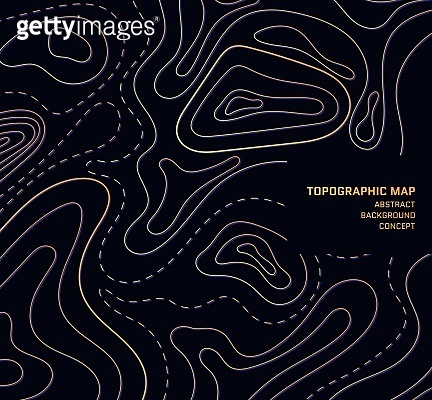 Topographic map abstract background. Outline cartography landscape ...