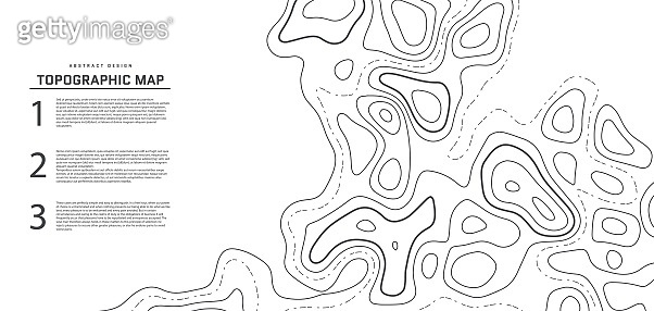 Topographic map abstract background. Outline cartography landscape ...