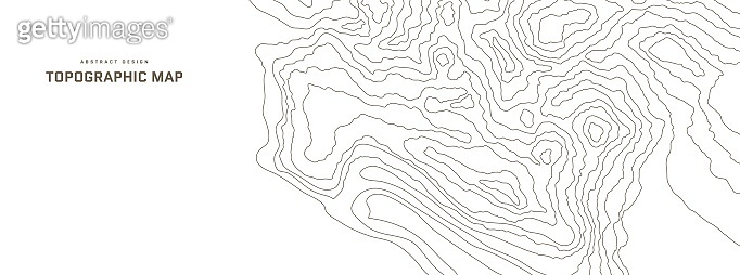 Topographic map abstract background. Outline cartography landscape ...
