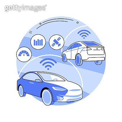 Intelligent transport system abstract concept vector illustration ...
