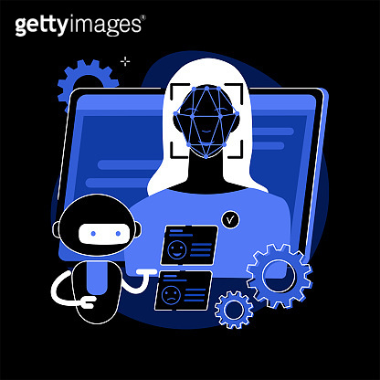 Affective computing abstract concept vector illustration. 이미지 ...