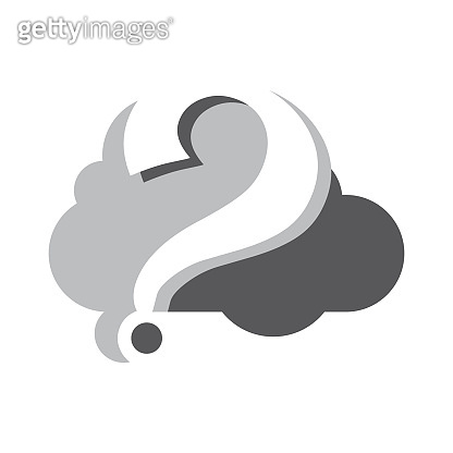 stylish question mark logo design vector creative illustration concept ...