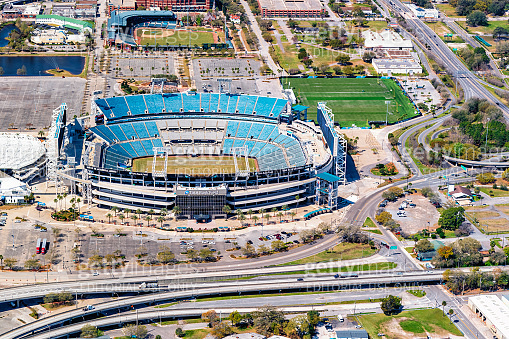 Jacksonville's TIAA Bank Field Aerial 이미지 (1307027670) - 게티이미지뱅크