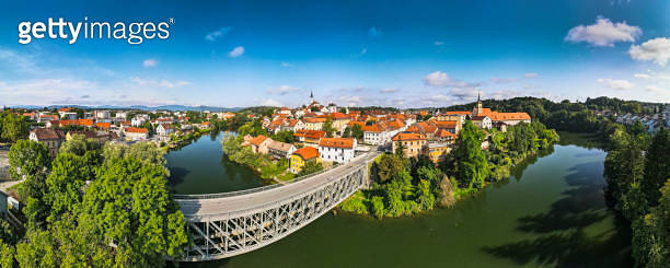 Kandija Iron Bridge Old Bridge, on Krka River in Novo Mesto , Slovenia ...