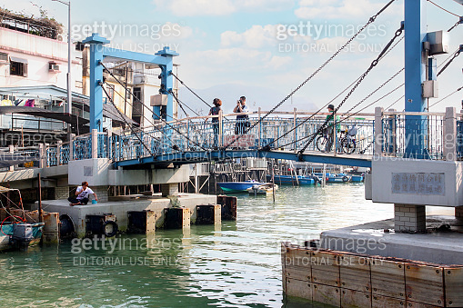 Tai Chung Bridge marks the entrance to Tai O in Hong Kong (1319696168 ...